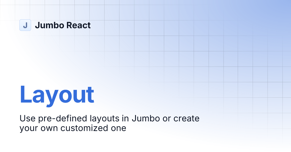 Layout | Jumbo React